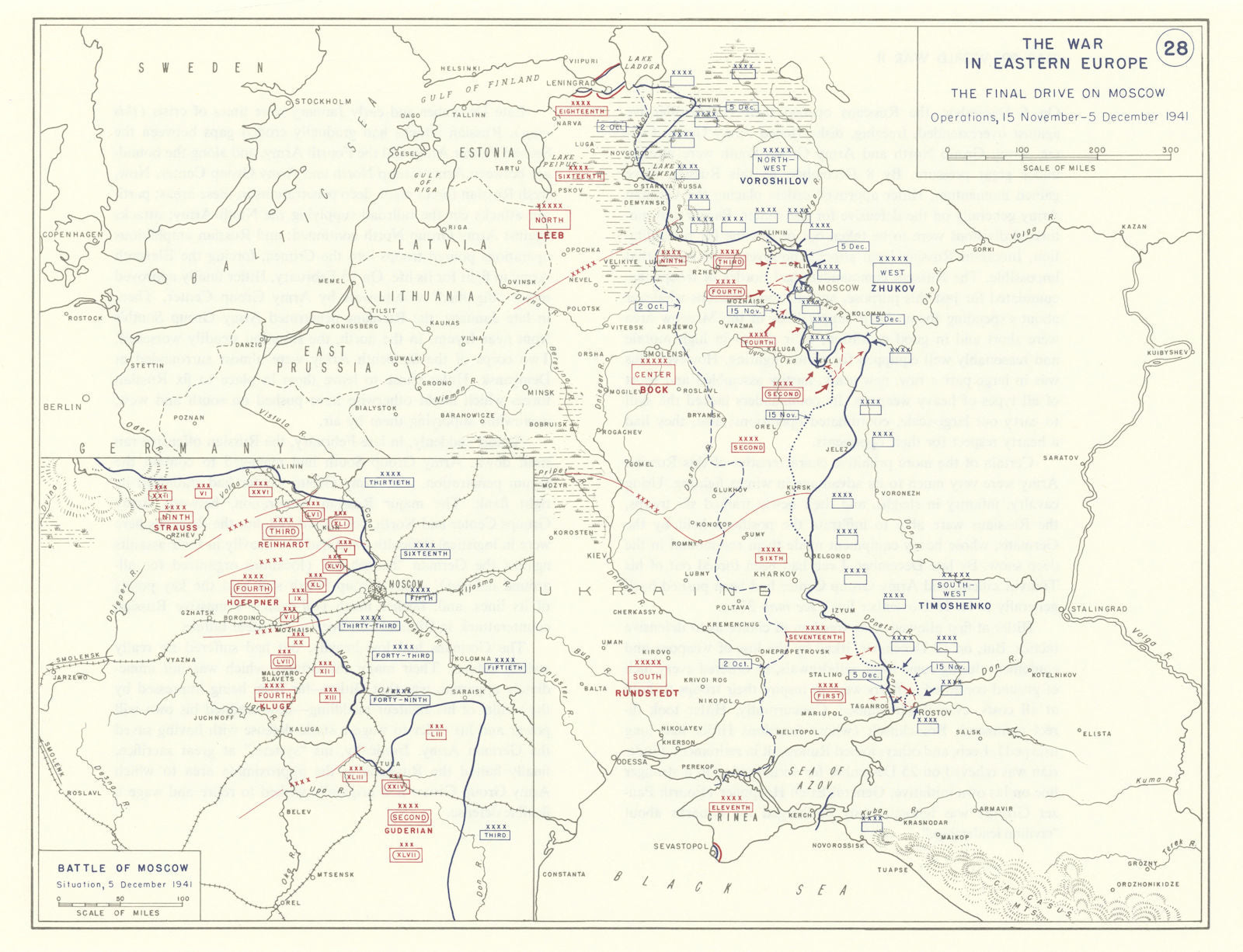 World War 2. Eastern Front. November-December 1941 Battle of Moscow ...