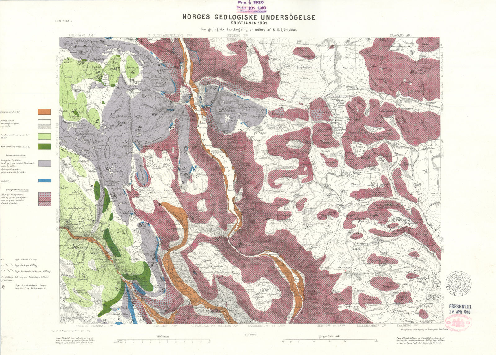 Norges Geologiske Undersogelse Innlandet Tretten Norway Geological Ngu