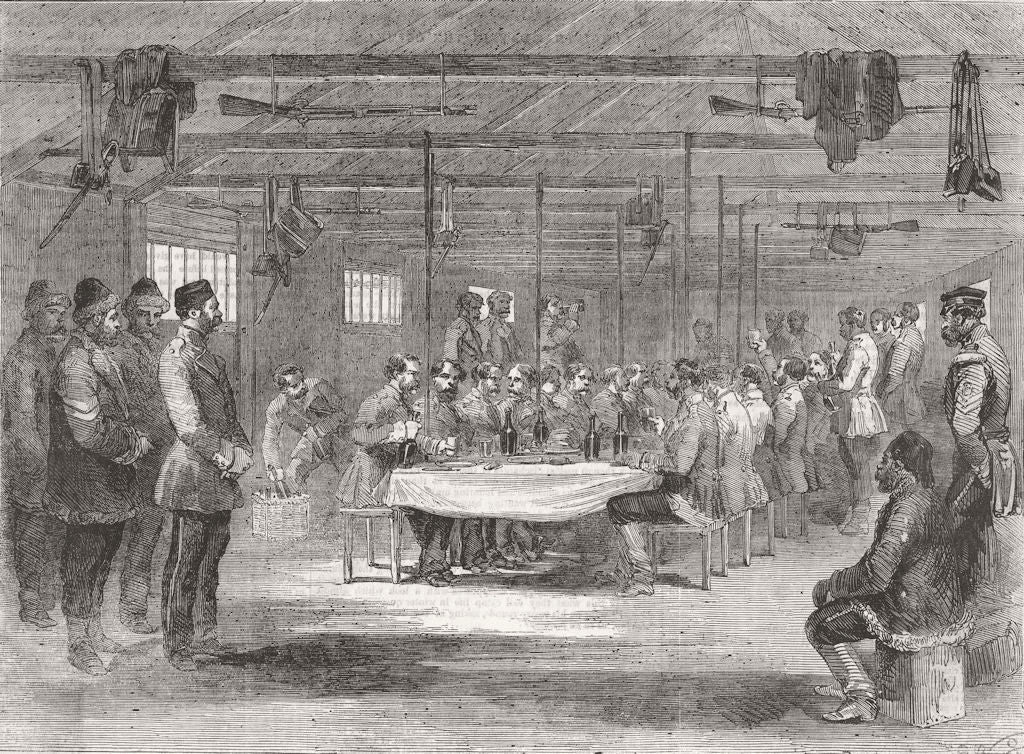 UKRAINE. Christmas Day in The Crimea 1856 old antique vintage print ...
