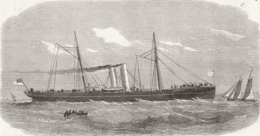 US CIVIL WAR.The Late confederate war-steamer Tallahassee,now at ...