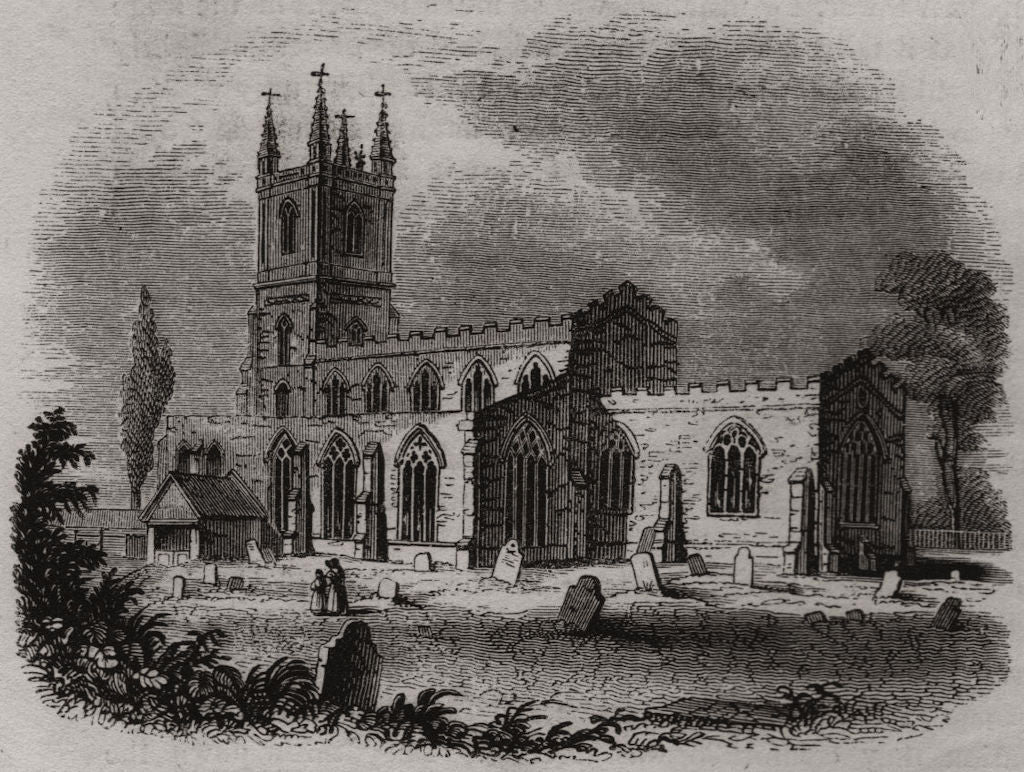 1049 - Lutterworth Church. Wickliffe's rectory. Leicestershire. SMALL ...