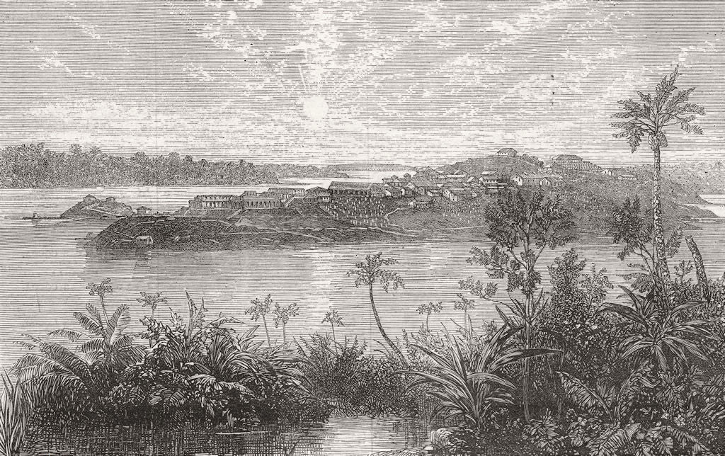 INDIA. Viper Island, Andaman Islands 1872 old antique vintage print ...