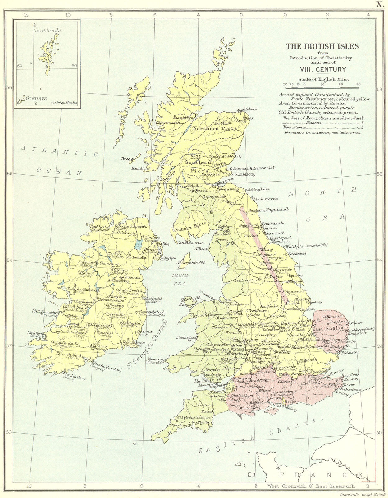 BRITISH ISLES RELIGIOUS. Introduction of Christianity to 8C. Pagans ...
