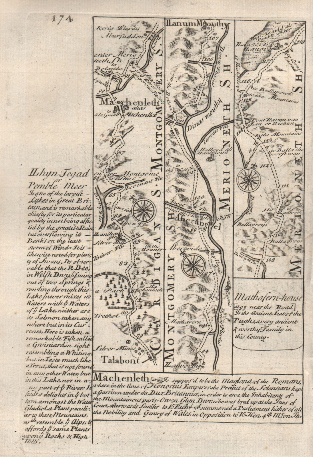 Talybont-Machynlleth-Aberangell-Llanymawddwy-Llangower OWEN/BOWEN road ...