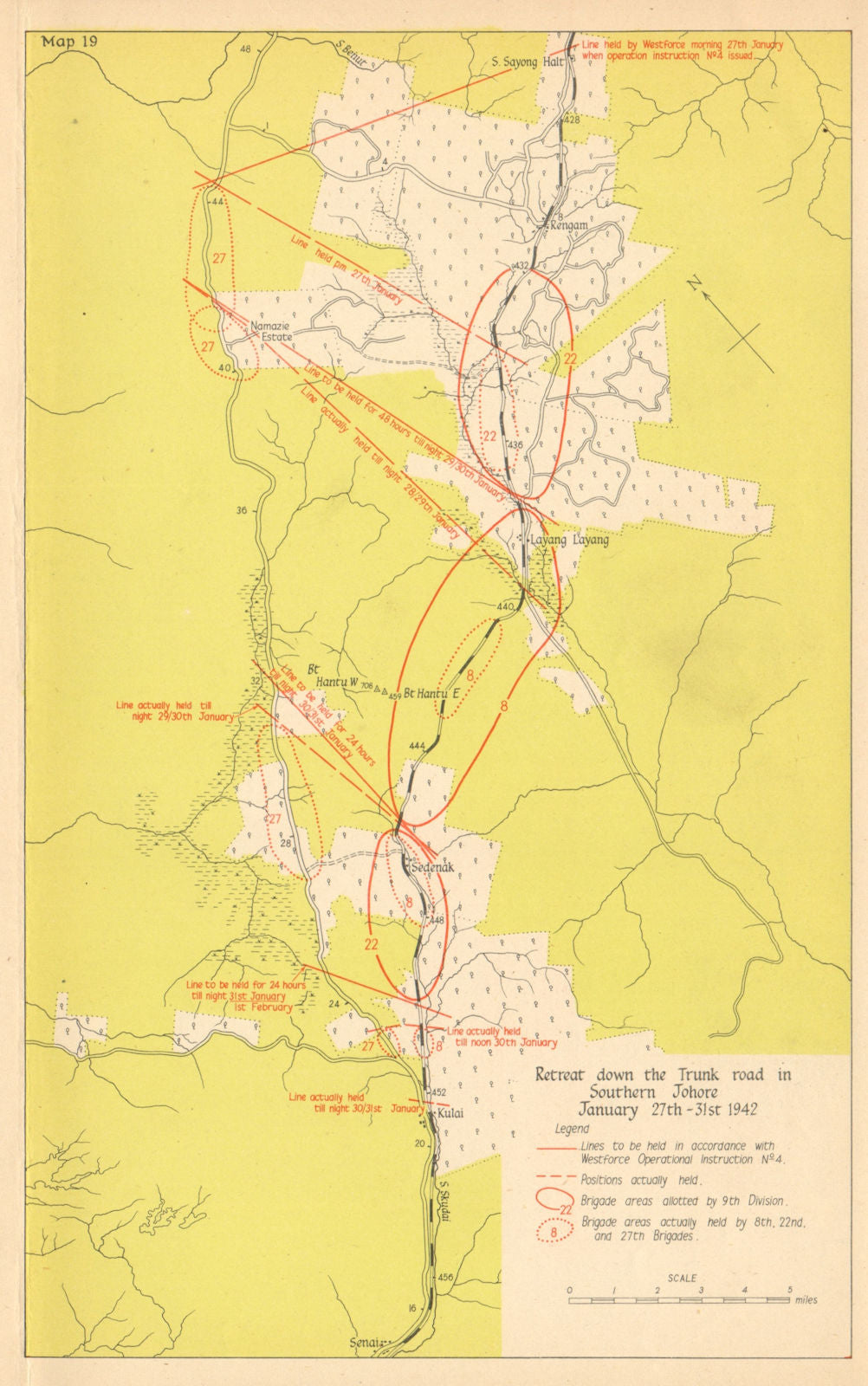Japanese invasion of Malaya. Retreat in southern Johore, 27-31 Jan 1942 ...