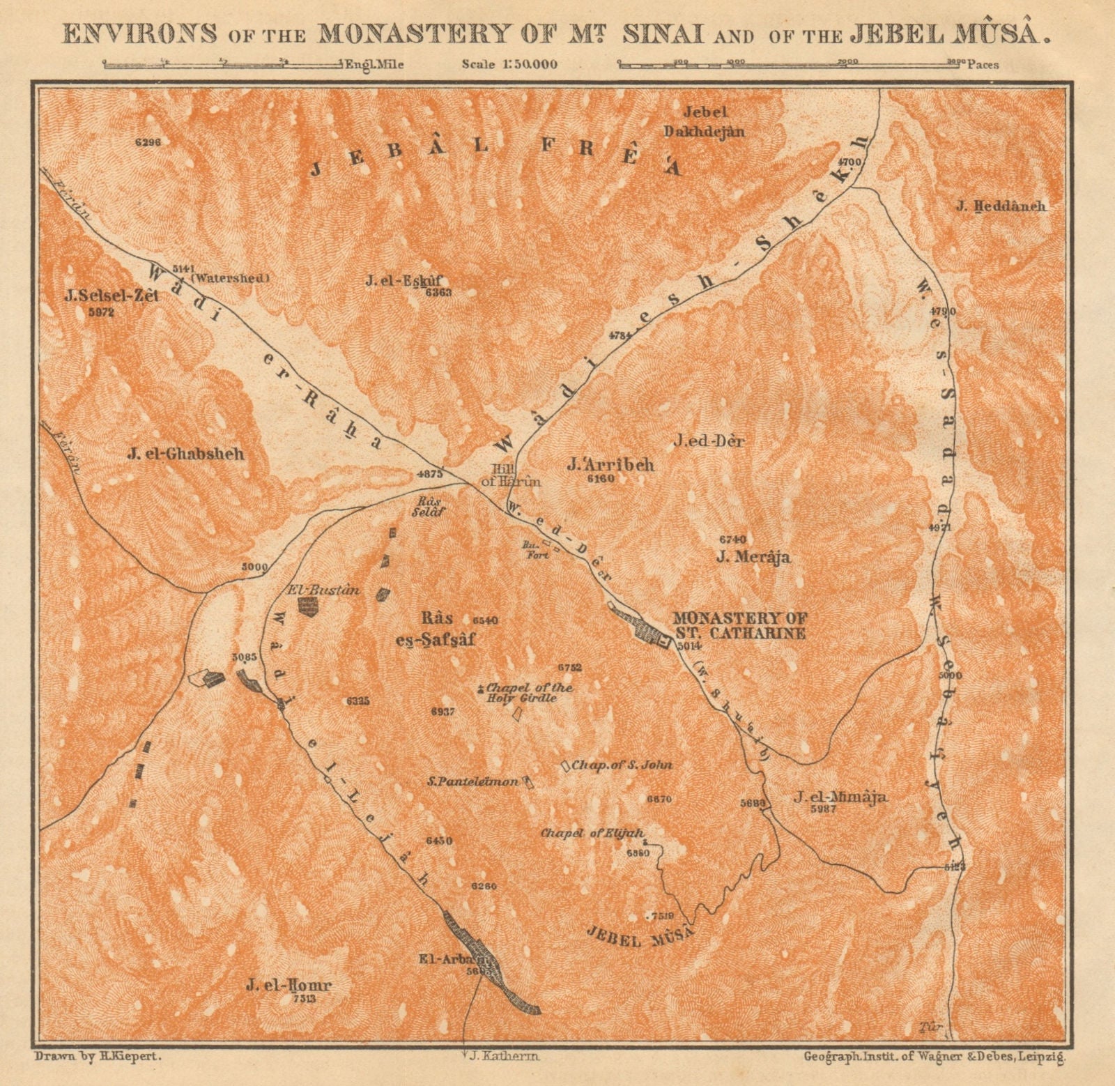 Environs of St Catherine's Monastery, Mt. Sinai & Jebel Musa. Egypt ...