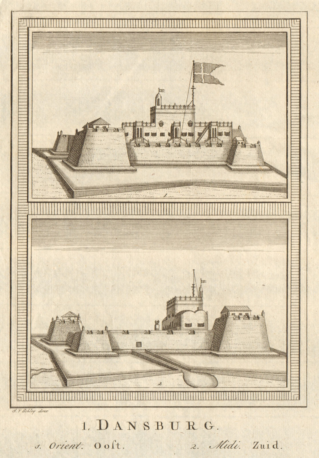Fort Dansborg. Danish Fort, Tharangambadi, Tamil Nadu. East & south ...