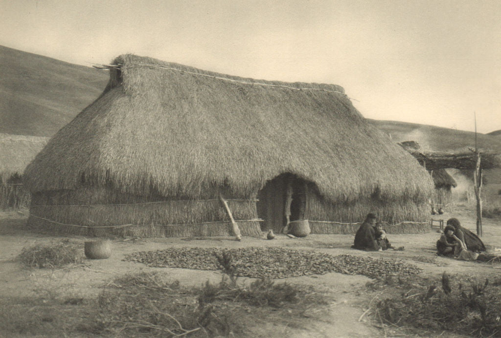 CHILE. Lumaco. Ruca Araucana. Mapuche 1932 old vintage print picture ...