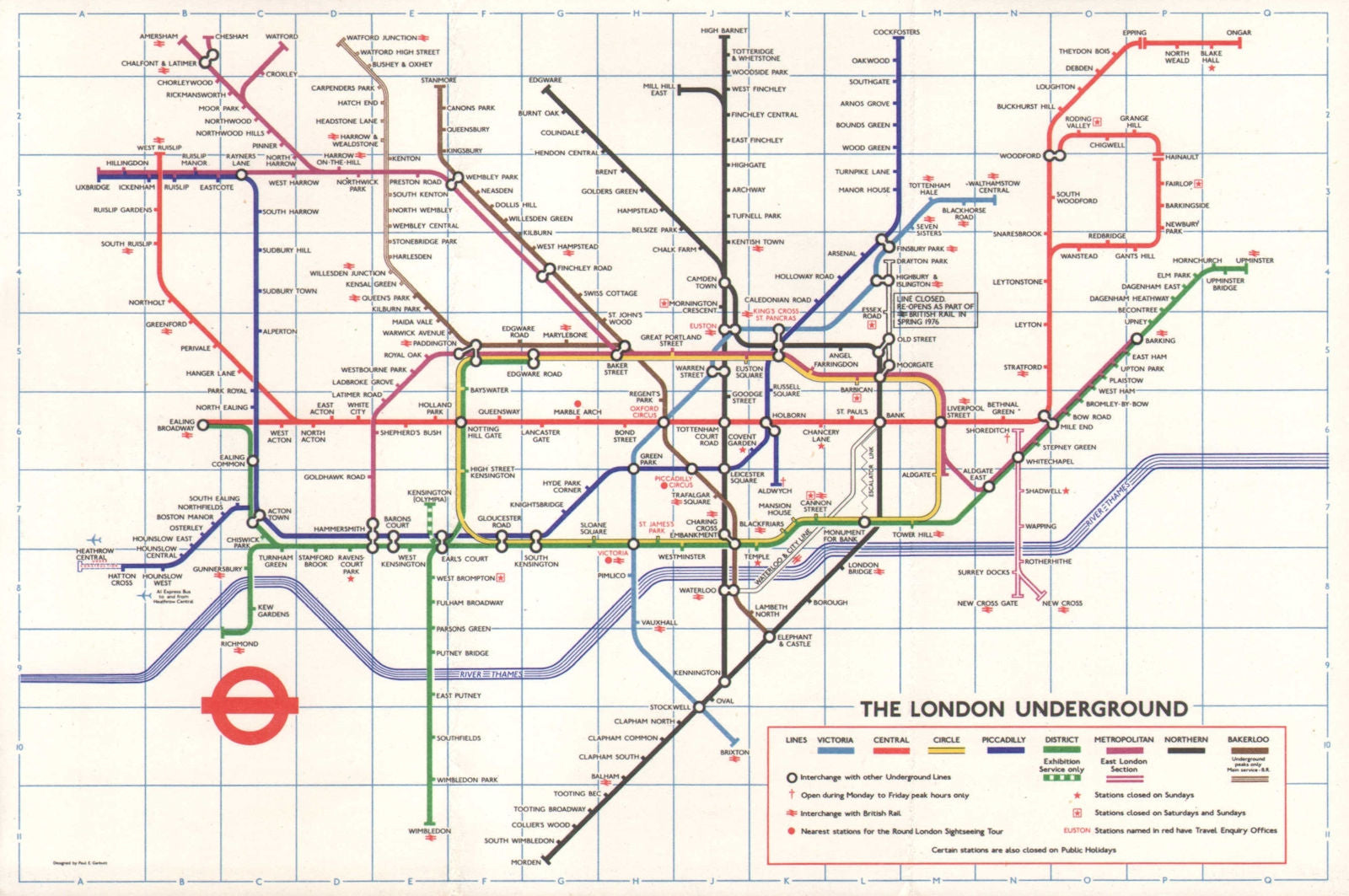 LONDON UNDERGROUND tube map. Heathrow Central under construction ...