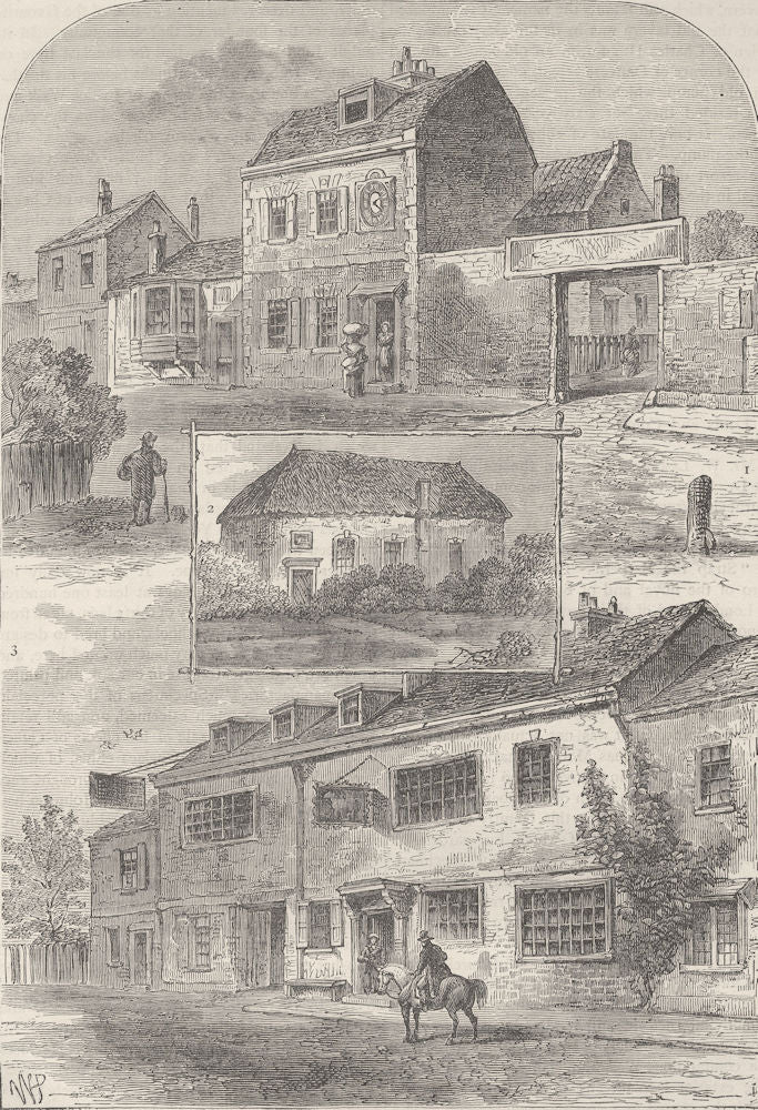 CHELSEA. Old Chelsea in 1750. London c1880 antique vintage print ...