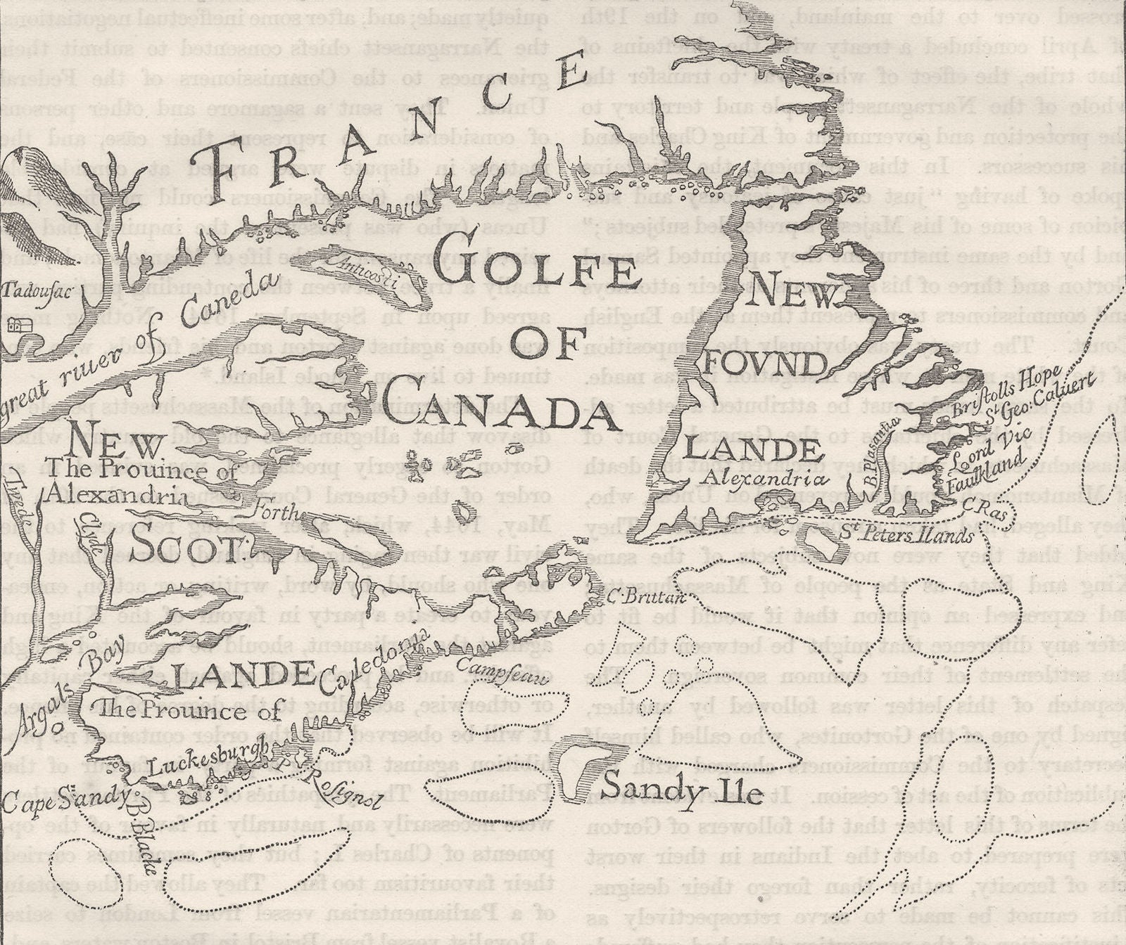 CANADA. Old map of Acadia c1880 antique vintage plan chart ...