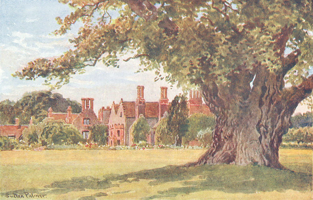 Manor Farm & Queen Elizabeth's Oak, Chenies, Buckinghamshire. Sutton ...