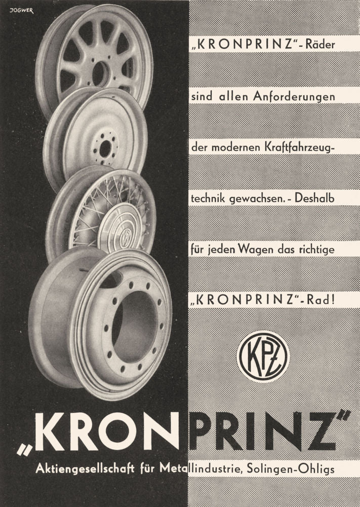 GERMANY. Kron Prinz 1936 old vintage print picture ...