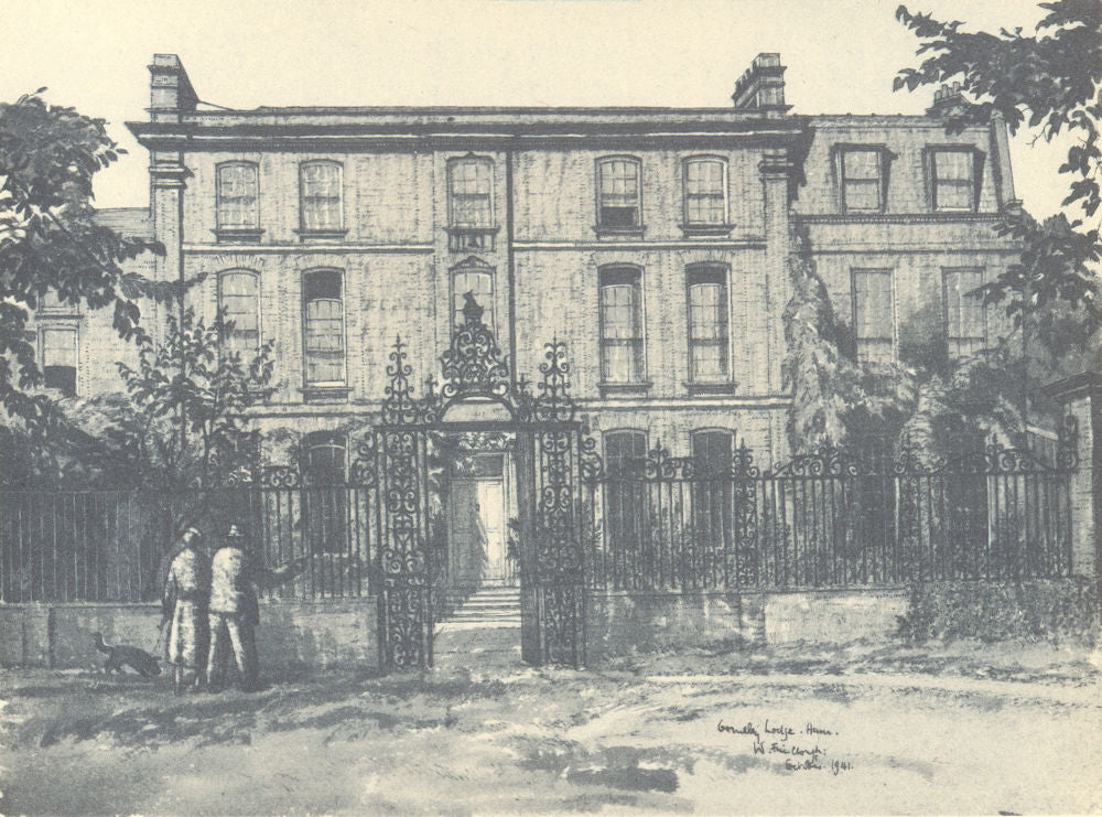 HAM COMMON. Ormeley Lodge. London. By W Fairclough 1946 old vintage ...