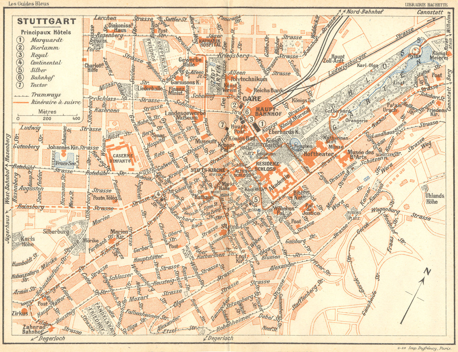 GERMANY. Stuttgart 1914 old antique vintage map plan chart ...