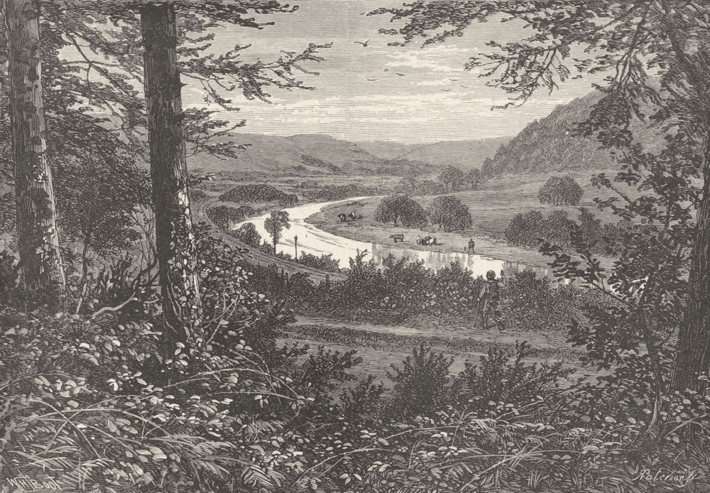 IRELAND. Wicklow. Vale of Avoca 1898 old antique vintage print picture ...