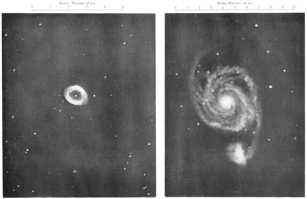 ASTRONOMY. Nebula;Annular, Lyra 1899, July 14;Spiral, Canes Venatici ...