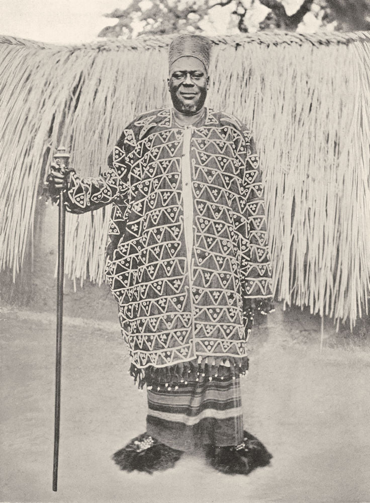 WEST AFRICA. A Chief, Jukun Tribe; Wukari; south of Benue district 1900 ...