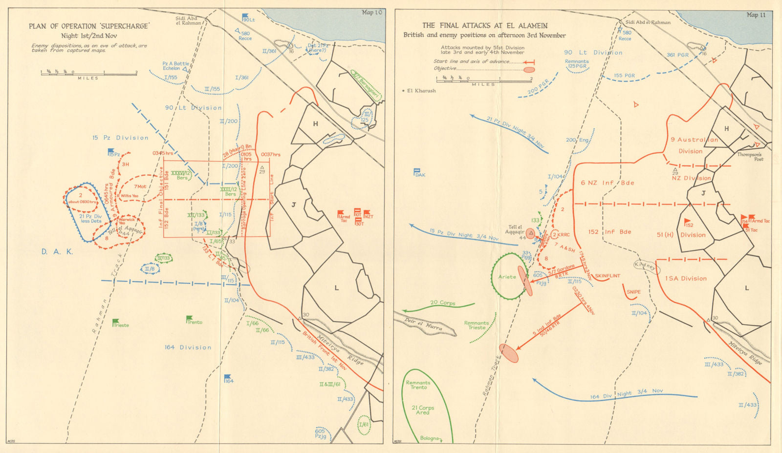 Operation Supercharge 1-2 Nov 1942. El Alamein 3rd Nov. World War 2 ...