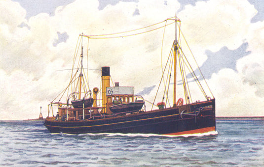 SHIP. S. S. Salpa. Research ship Marine Biological Assn. Steam Drifter ...