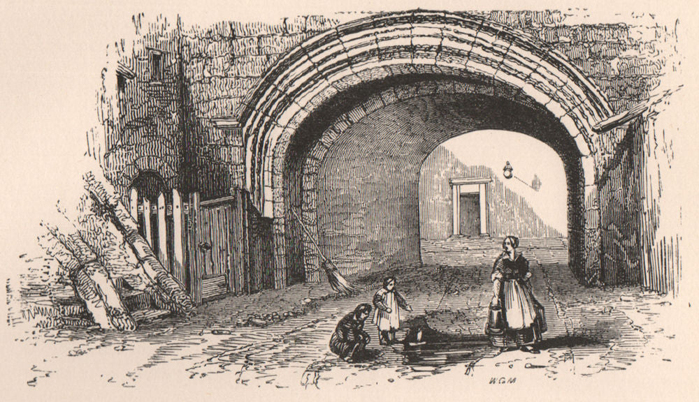 LEITH. Citadel. Scotland 1885 old antique vintage print picture ...