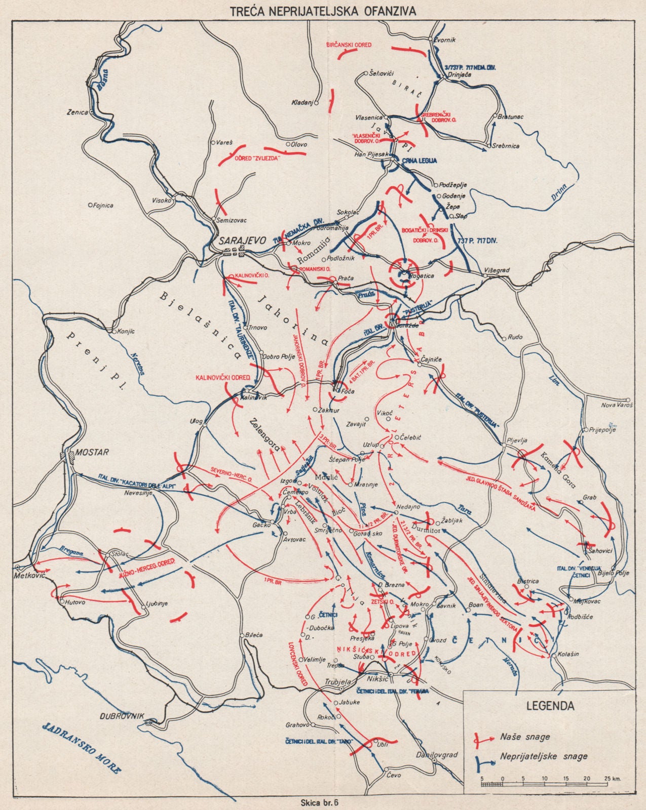 OPERATION TRIO. 3rd Axis offensive, 1942. Bosnia Montenegro Sandzak ...