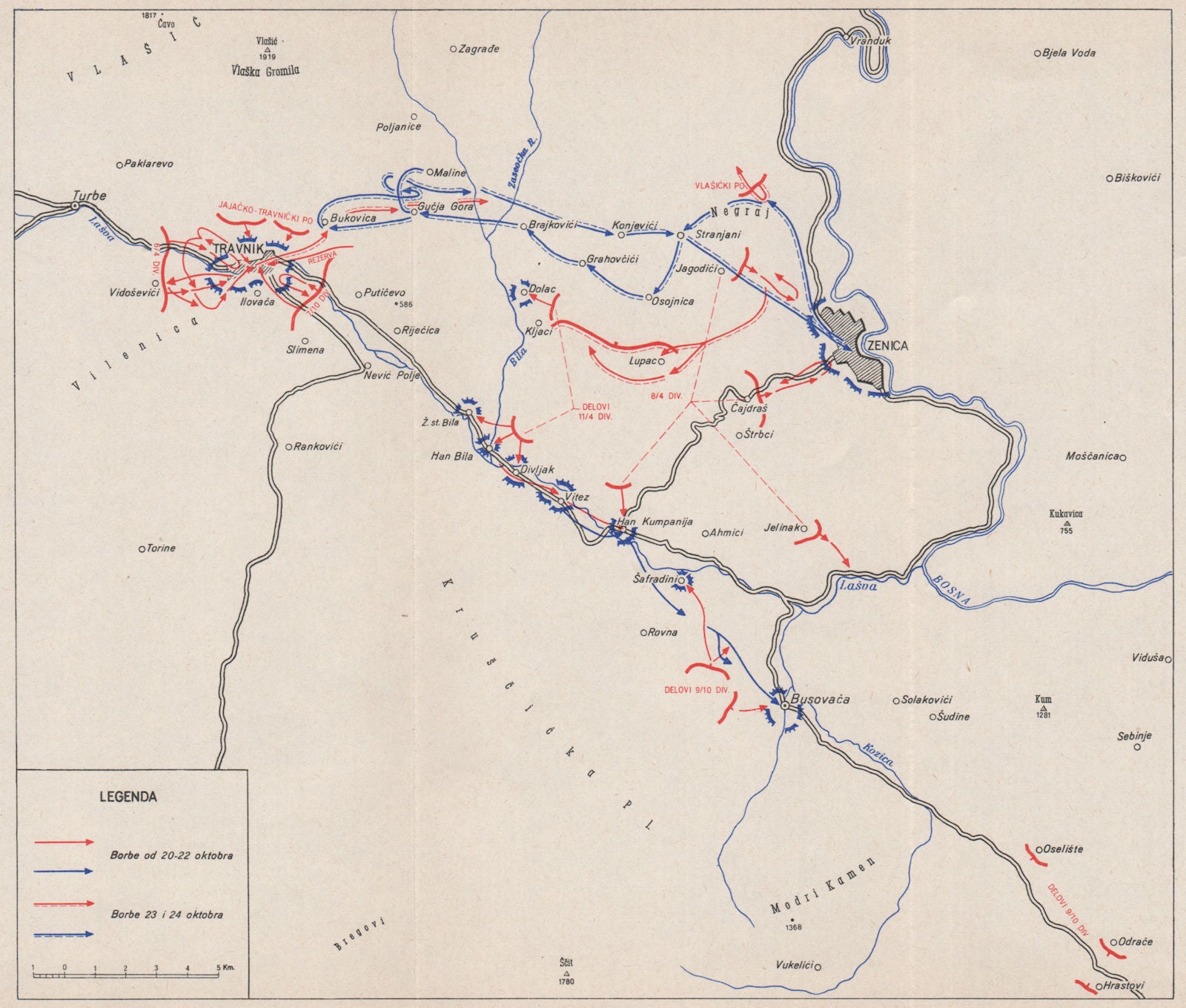 THE LIBERATION OF TRAVNIK. 20-24 October 1944 Zenica Bosnia-Hercegovina ...