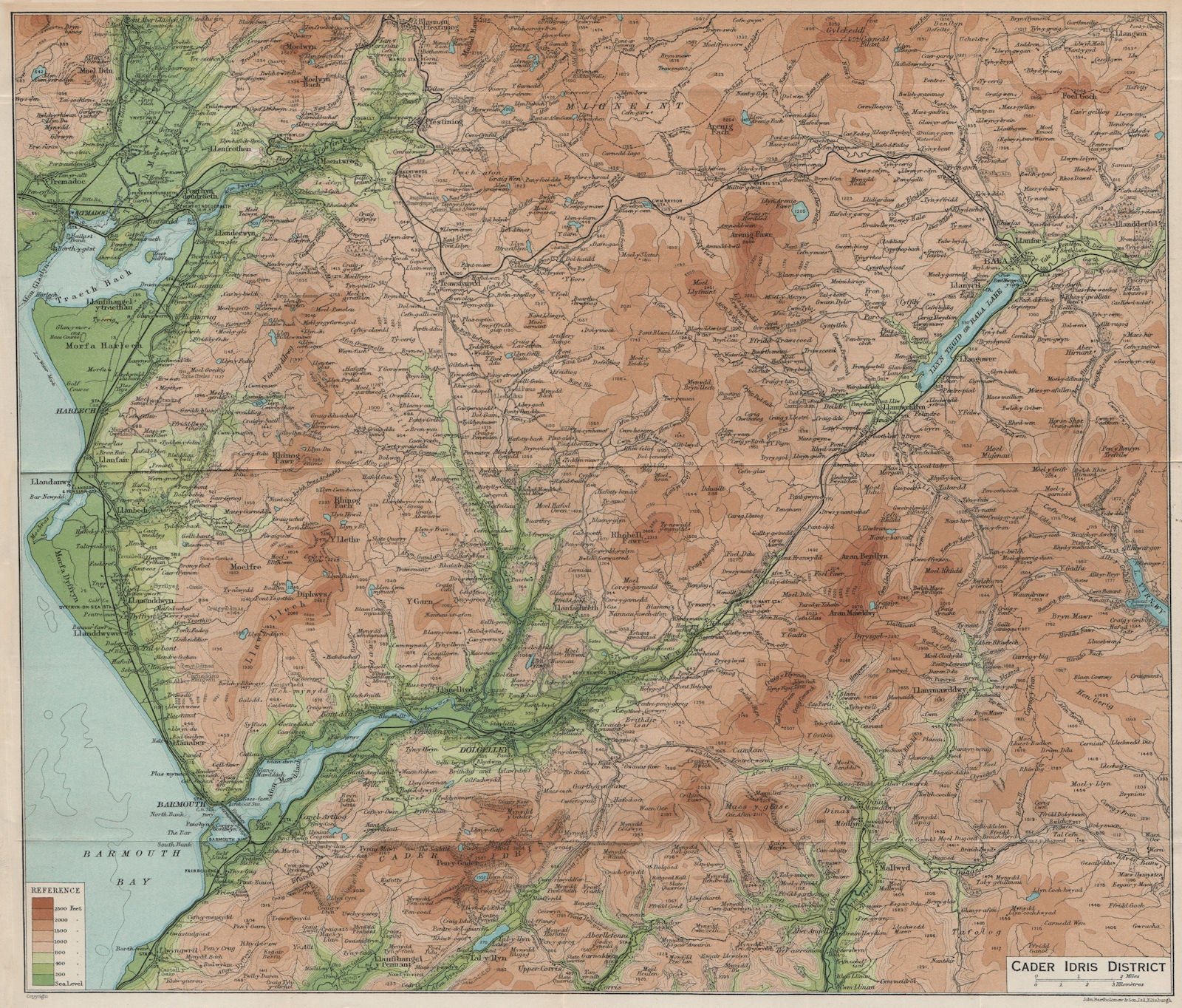 CADER IDRIS DISTRICT. Dollgellau Porthmadog Bala Barmouth. Snowdonia ...