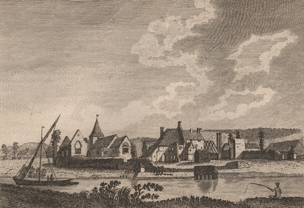 HALLING HOUSE, Kent. GROSE 1776 old antique vintage print picture ...