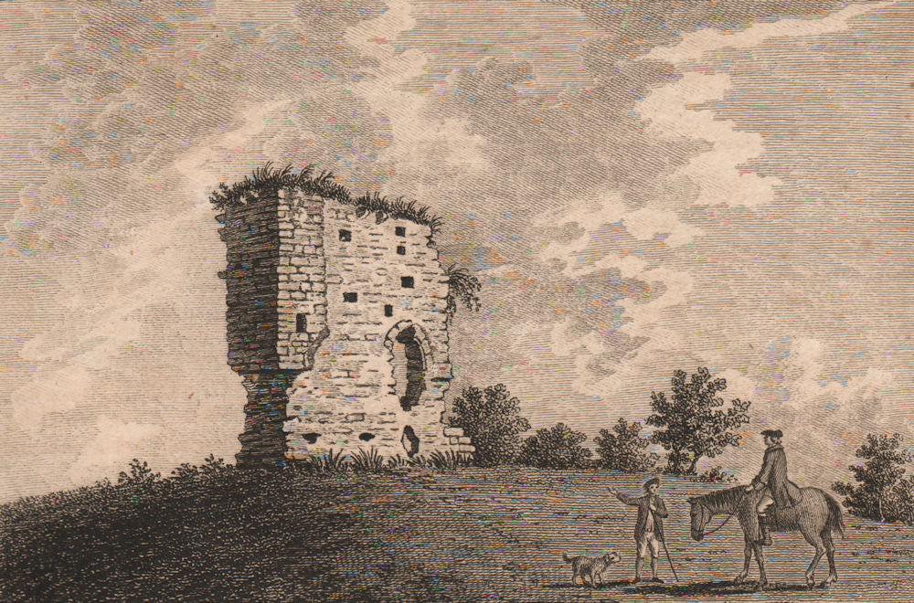 KNEPP CASTLE, Sussex. 'Knap Castle'. GROSE 1776 old antique print ...