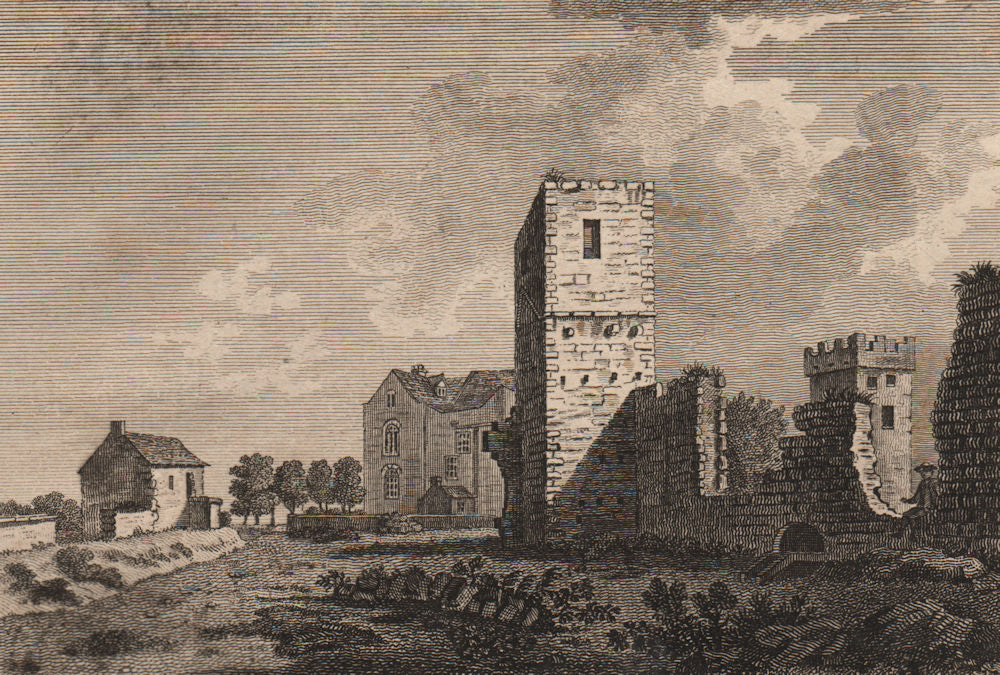 RUSHEN ABBEY, at Ballasalla, in the Isle of Man. GROSE 1776 old antique ...