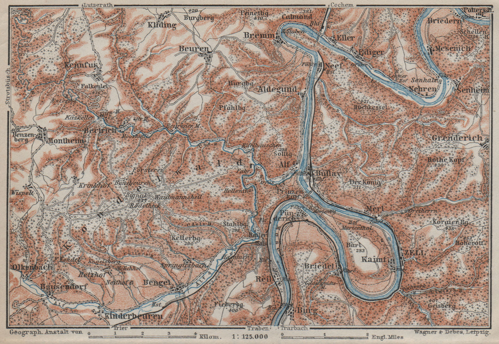 MOSEL. Zeller Hamm. Alf Kondelwald Moselle Eifel. Rhineland-Palatinate ...