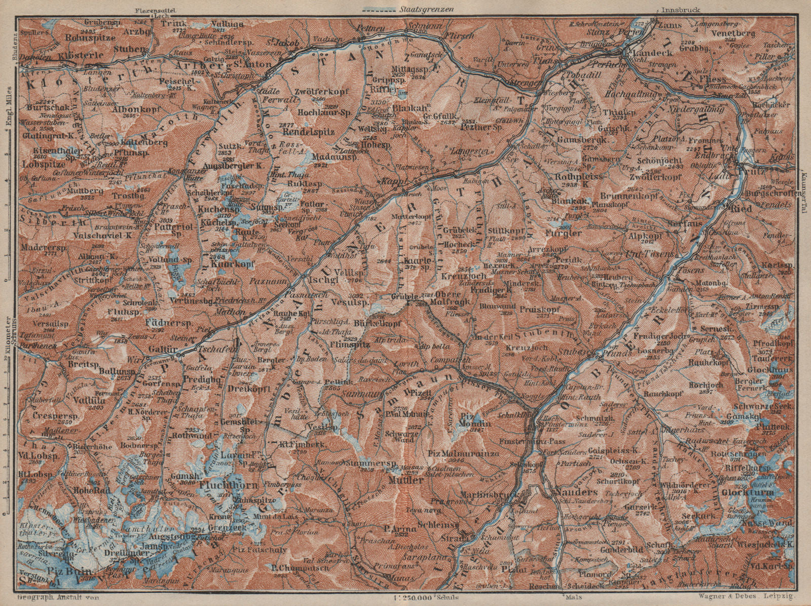 SAMNAUNGRUPPE VERWALLGRUPPE Paznauntal Oberinntal St Anton Ischgl 1927 ...