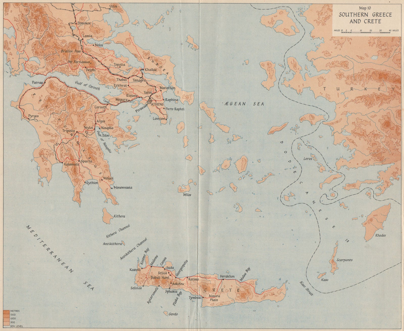 OPERATION MARITA 1941. Southern Greece and Crete. World War 2 1956 old ...