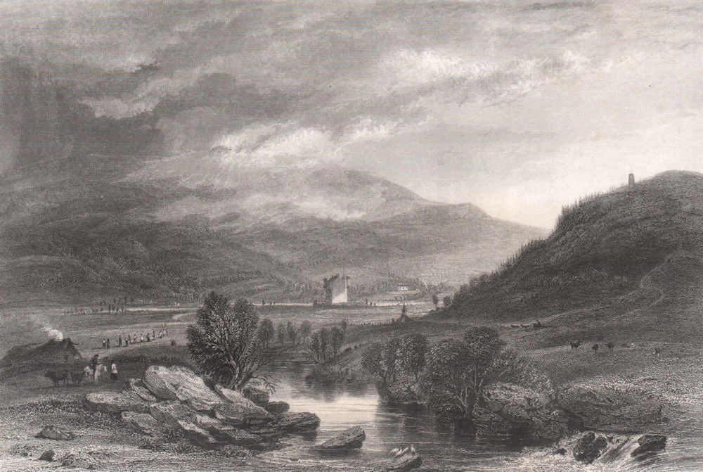 Braemar Castle. Aberdeenshire. Scotland. CAMPION 1838 old antique print ...