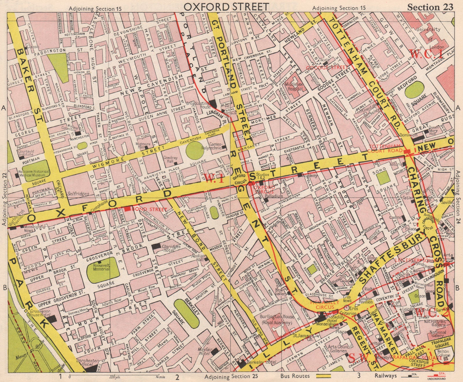 LONDON W1 Marylebone Mayfair Soho Fitzrovia West End Bloomsbury. BACON ...