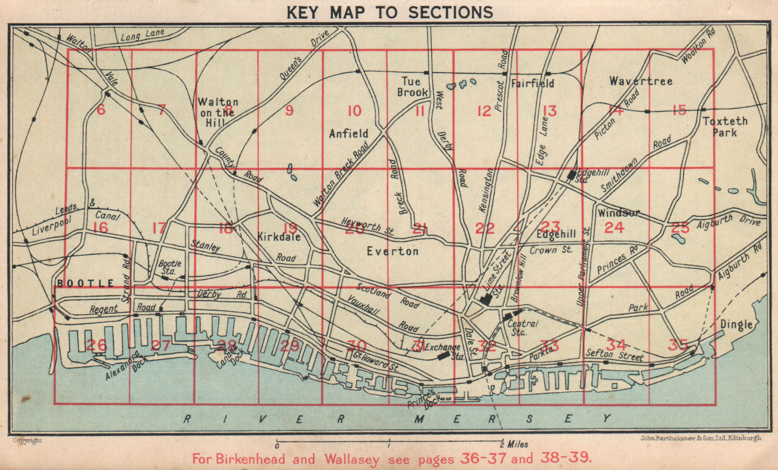 LIVERPOOL. Outline index map 1928 old vintage plan chart ...