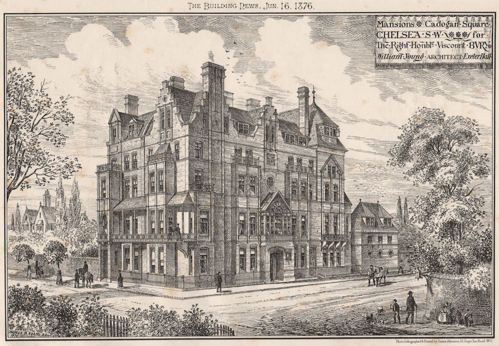 Mansions, Cadogan Square, Chelsea (Viscount Bury); William Young ...