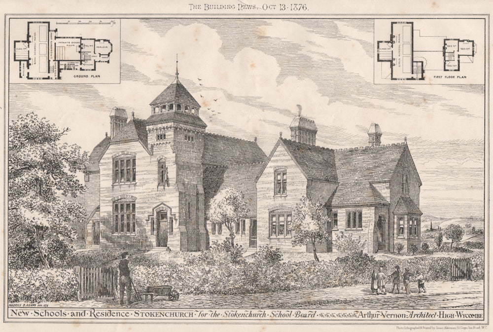 Schools & residence,for the Stokenchurch School Board; Arthur Vernon ...
