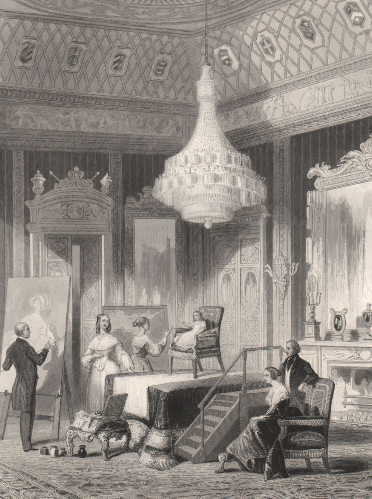 Buckingham Palace; the Princess Royal sitting for a portrait. LONDON ...