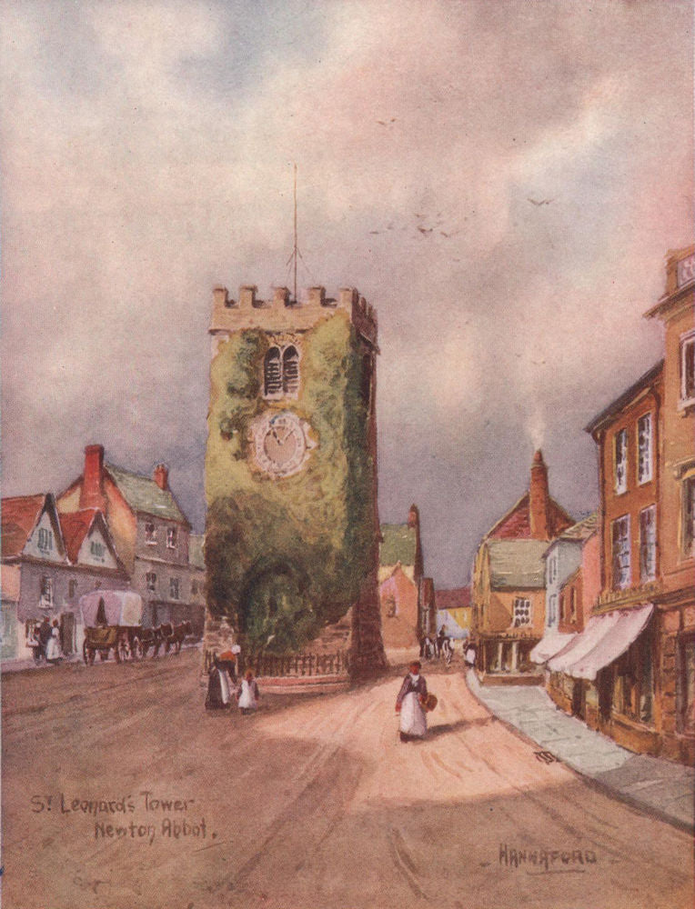 St Leonard's Tower, Newton Abbot, South Devon, by Charles E. Hannaford ...