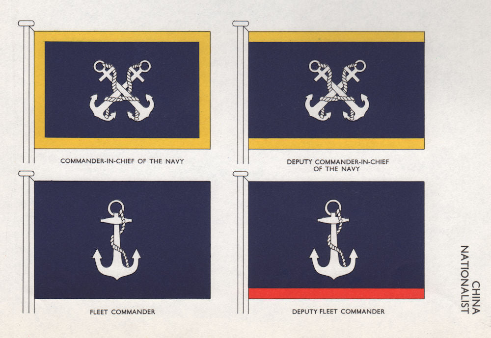 CHINA NATIONALIST FLAGS. Commander in Chief of the Navy. Fleet ...
