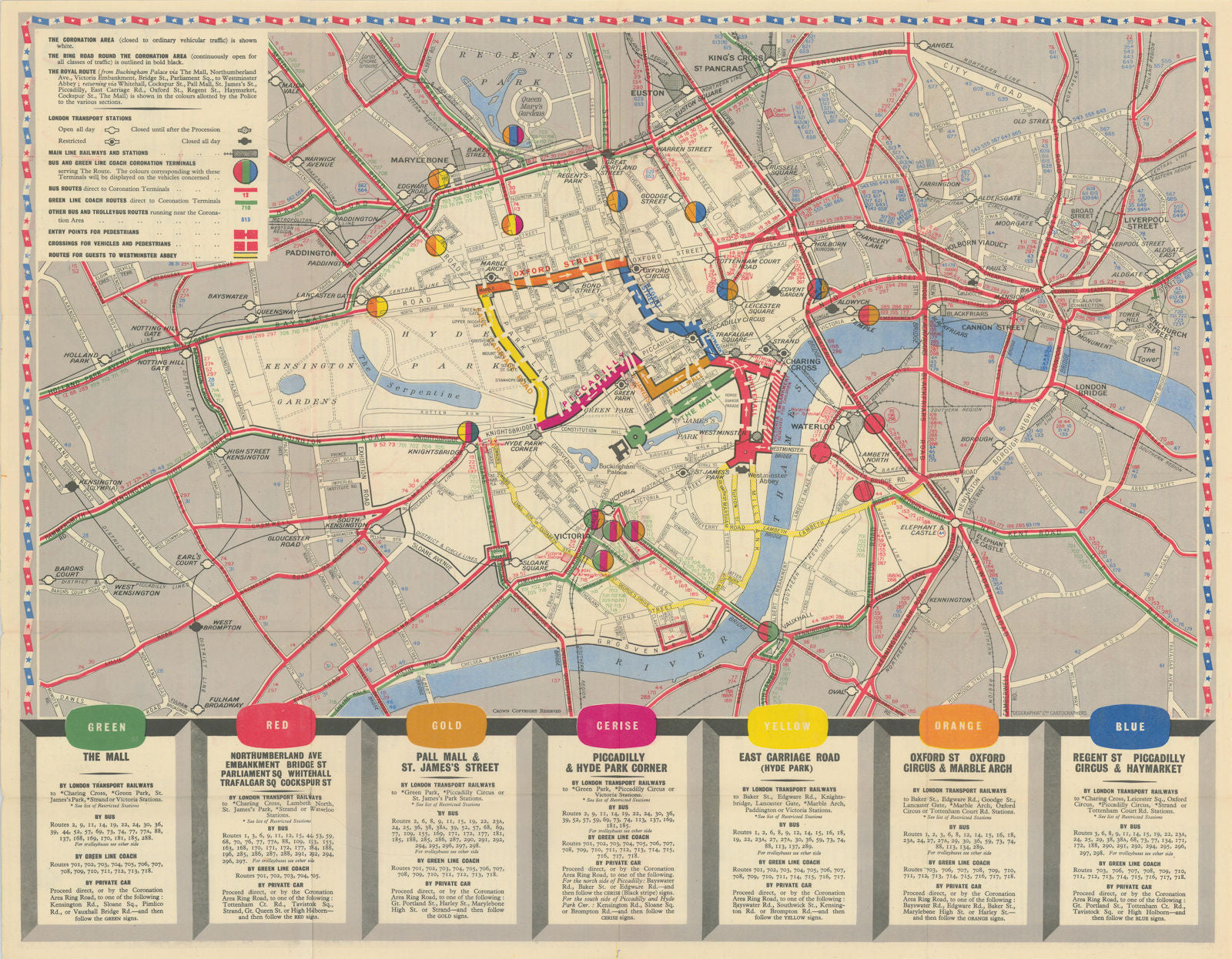 Elizabeth R Coronation. London Transport. British Railways. 2 June 1953 ...
