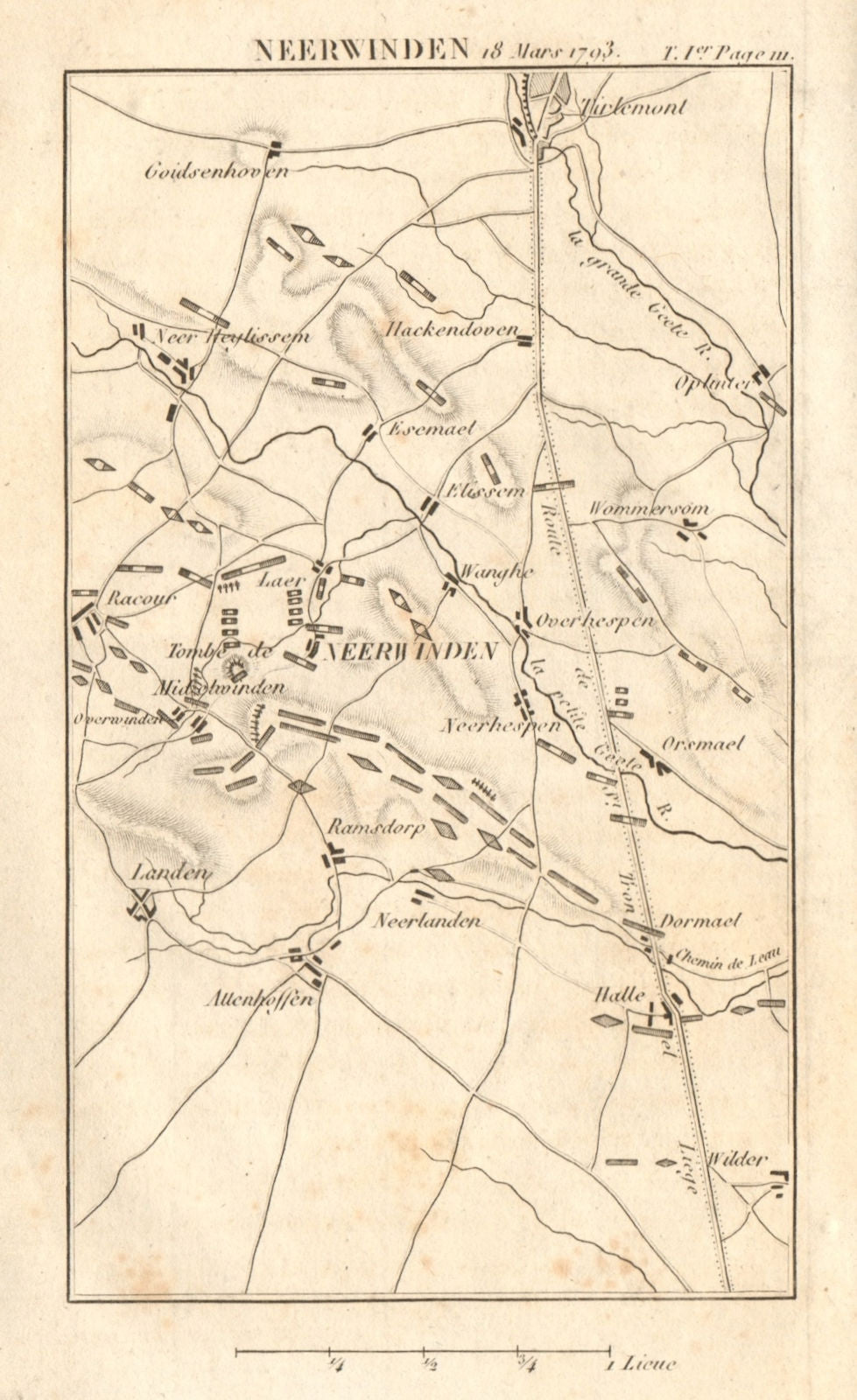 Battle of Neerwinden 18 March 1793. War of the First Coalition. Belgium ...