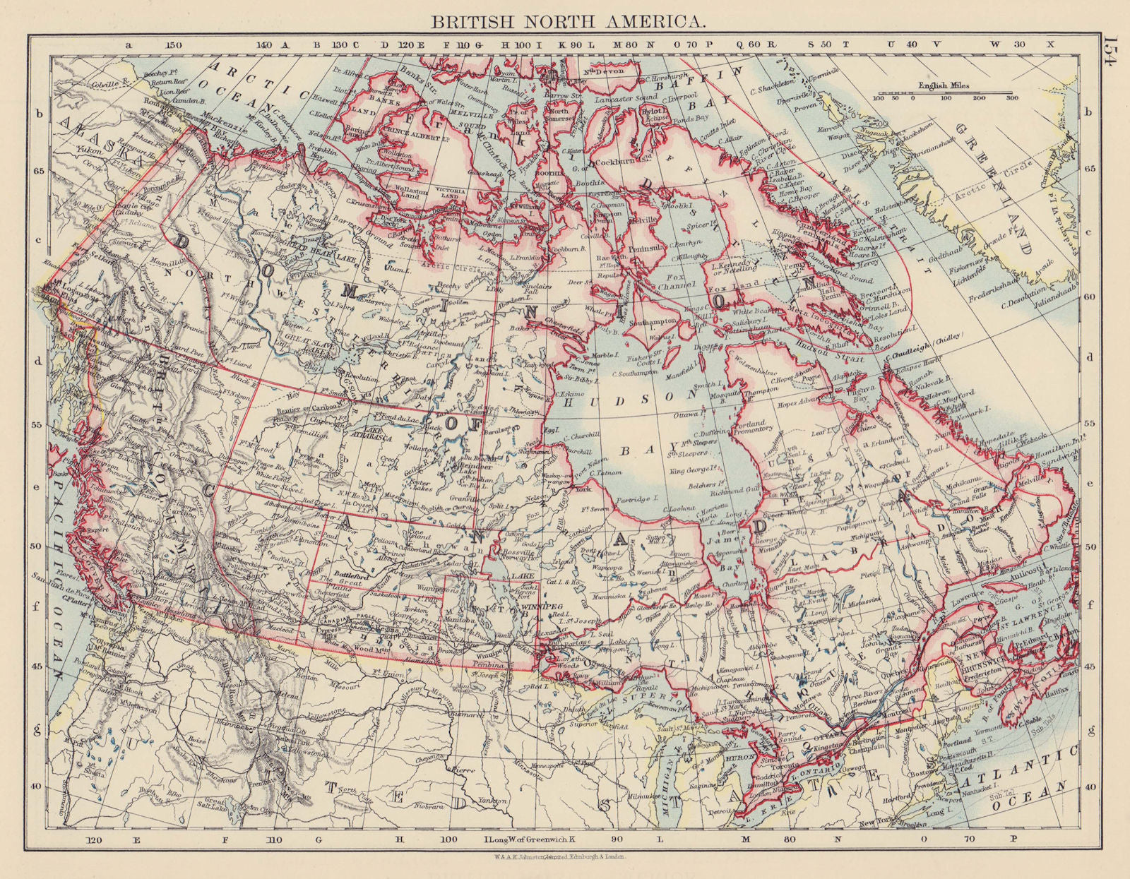 BRITISH NORTH AMERICA. Colonial Canada. Canadian Pacific railroad 1901 ...