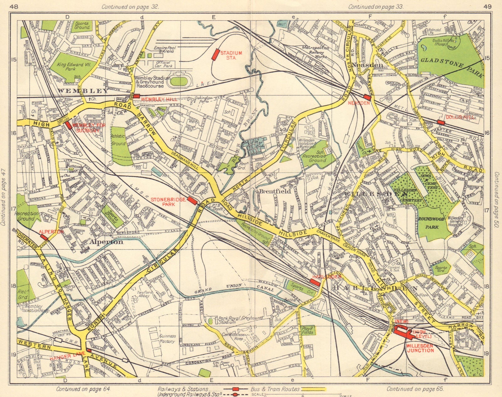 NW LONDON. Wembley Alperton Harlesden Willesden Neasden Dudden Hill ...