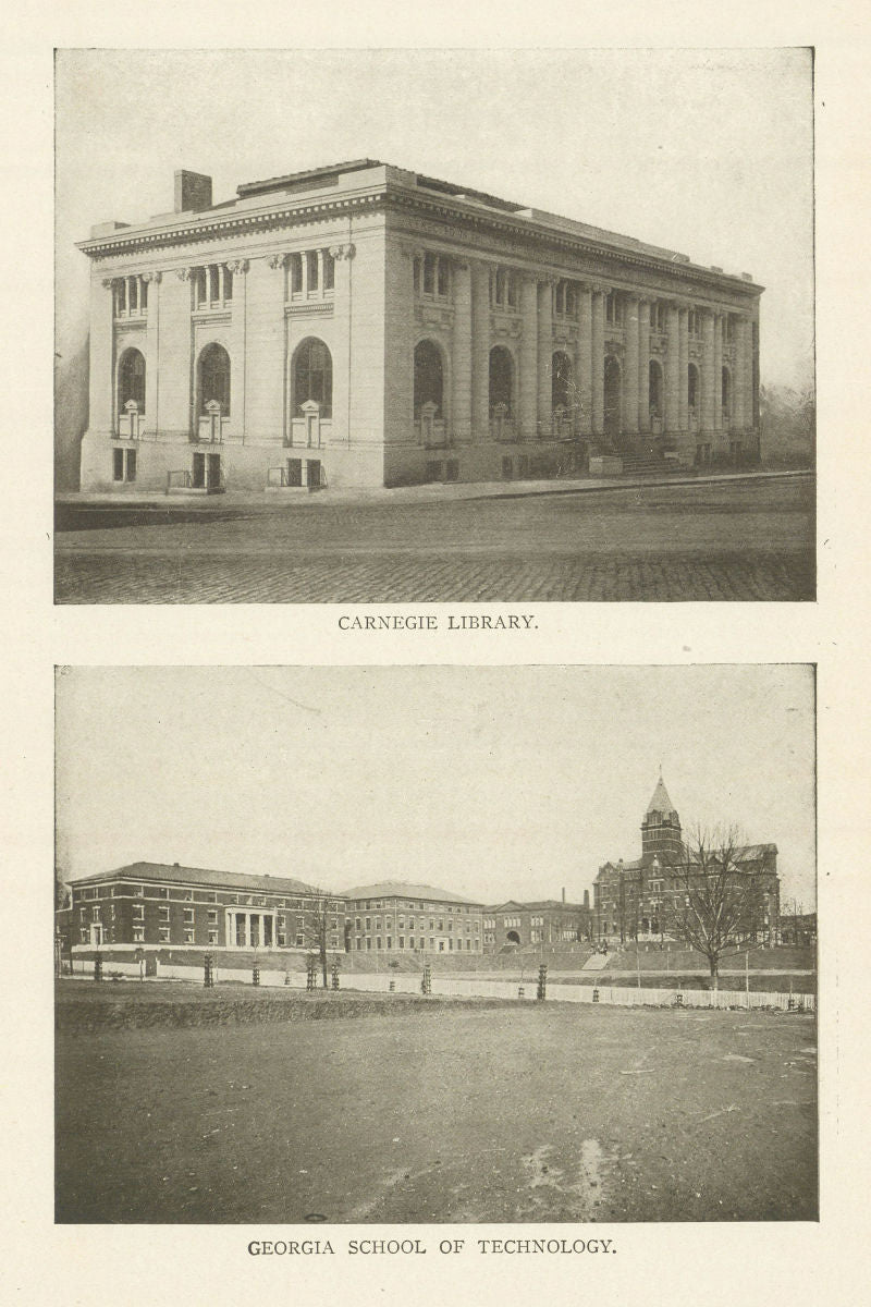 Carnegie Library. Georgia School of Technology. Georgia, US 1907 old ...