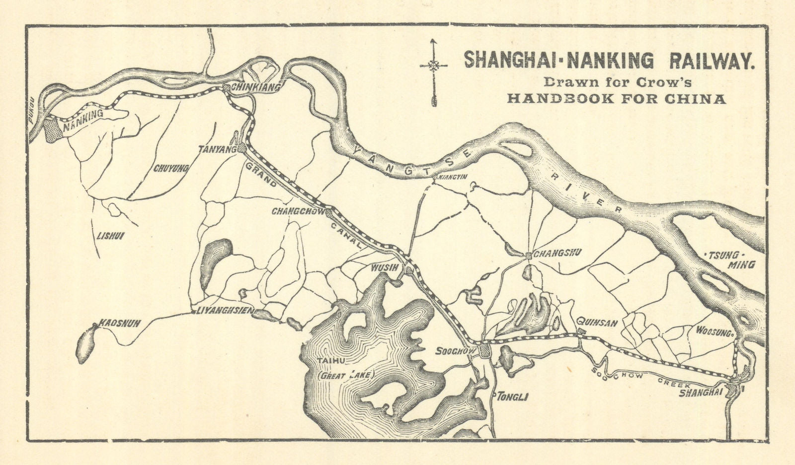 Shanghai - Nanking Railway, from Carl Crow's Handbook for China 1921 ...