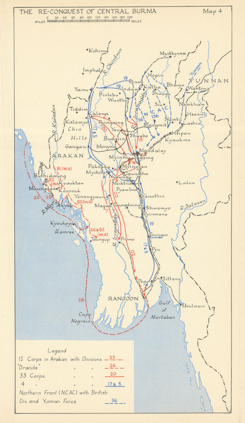 The Reconquest of Central Burma Oct 1944-May 1945. World War Two 1956 ...