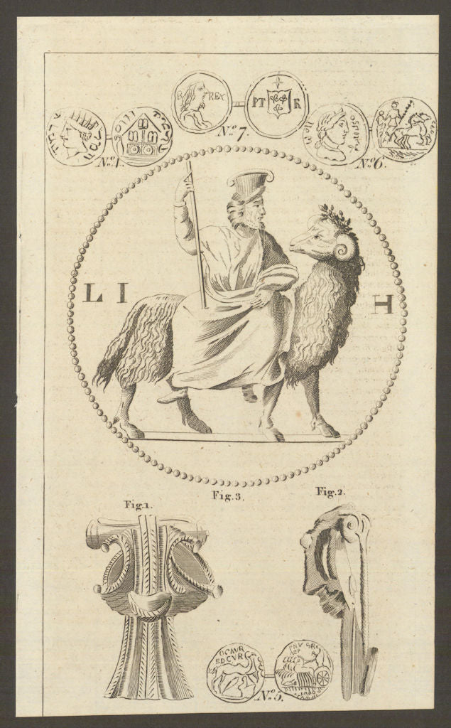 Roman fibula. Priest riding a ram, Patavium. Juba/EmilianRoman/French ...